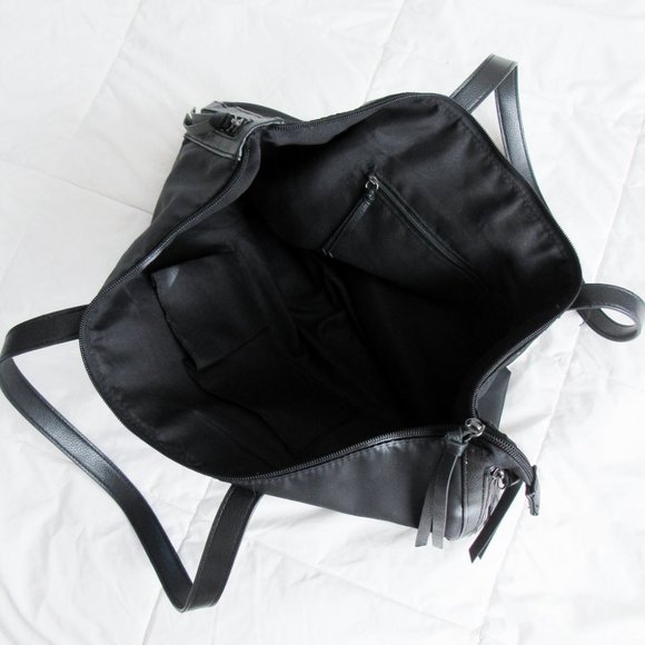 Botkier | Bags | Botkier New York Black Nylon Tote Bag Anthropologie ...